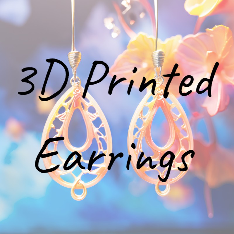 3D Print Earrings – Kimmie's Creations L.L.C.